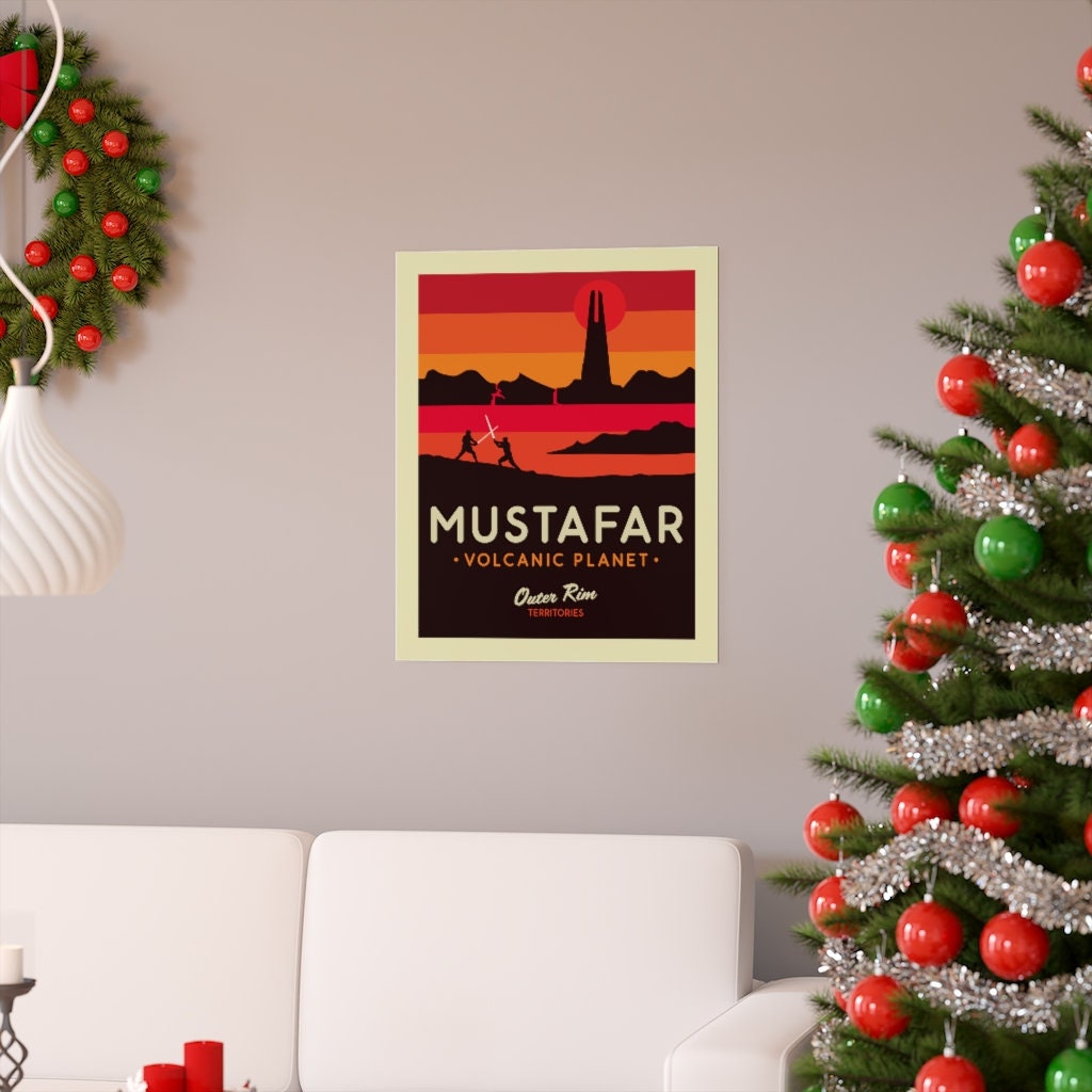 Star Wars Mustafar Volcanic Planet Poster Star Wars Galaxy | Etsy
