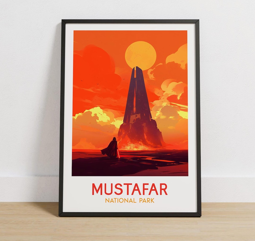 Mustafar National Park Poster, Star Wars Posters, Star Wars Prints ...