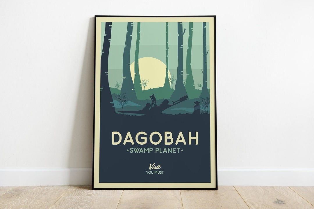 Star Wars Dagobah Swamp Planet Poster, Star Wars Galaxy Poster, Star ...