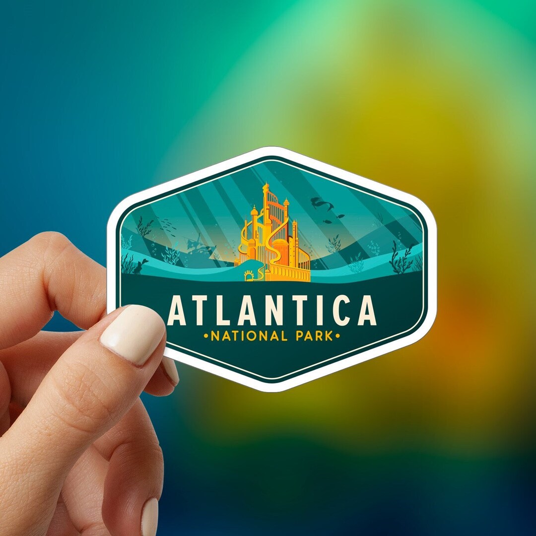 Atlantica National Park Sticker, Disney Little Mermaid Stickers, Disney ...