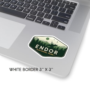 Endor National Park Sticker, Star Wars Stickers, Star Wars Gifts, Star ...