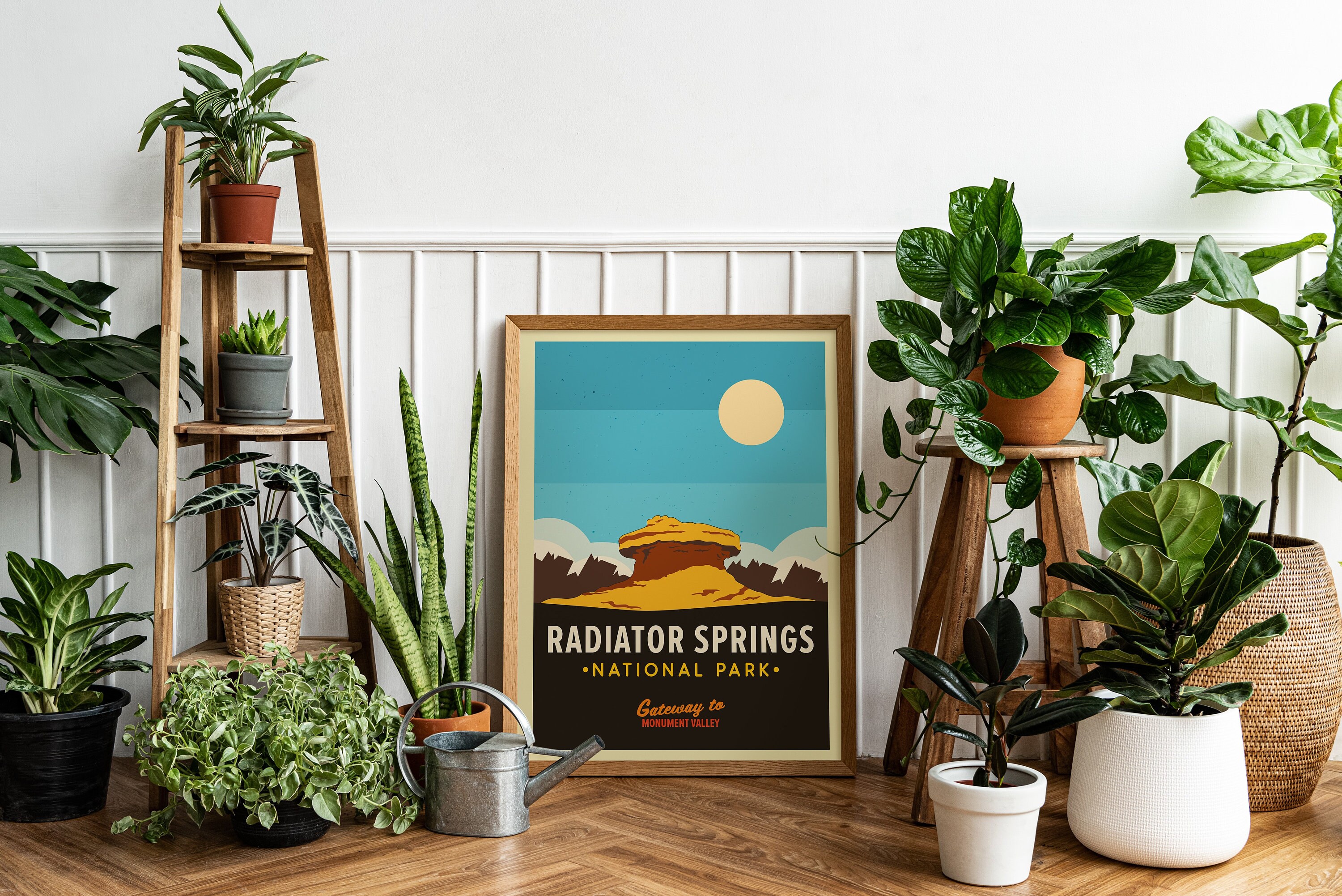 Radiator Springs Travel Poster, Disney CARS Poster, Disney Cars Wall ...