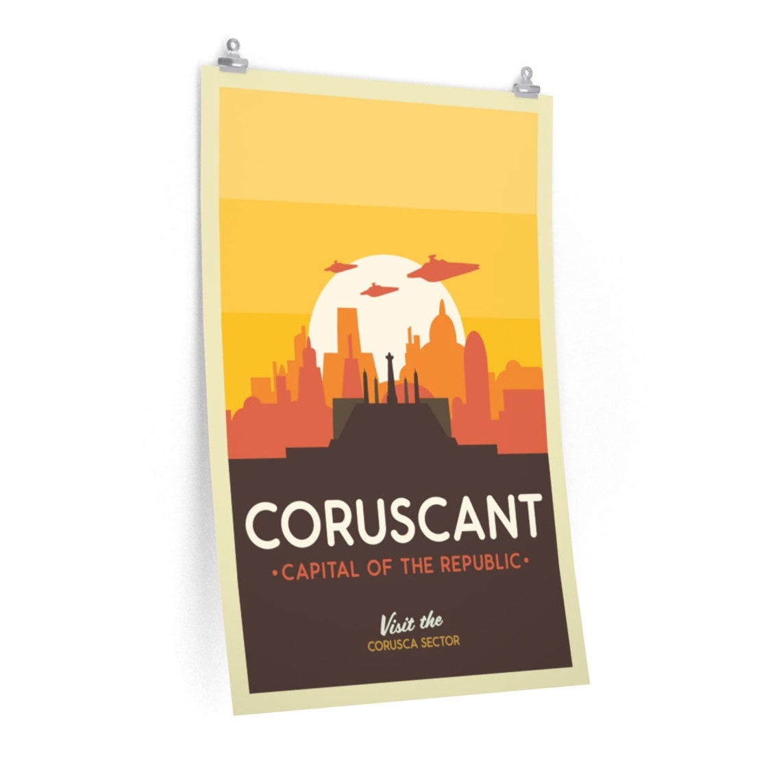 Star Wars Coruscant Poster Star Wars Galaxy Poster Star Wars - Etsy
