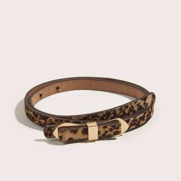 Leopard Print Belt - Etsy