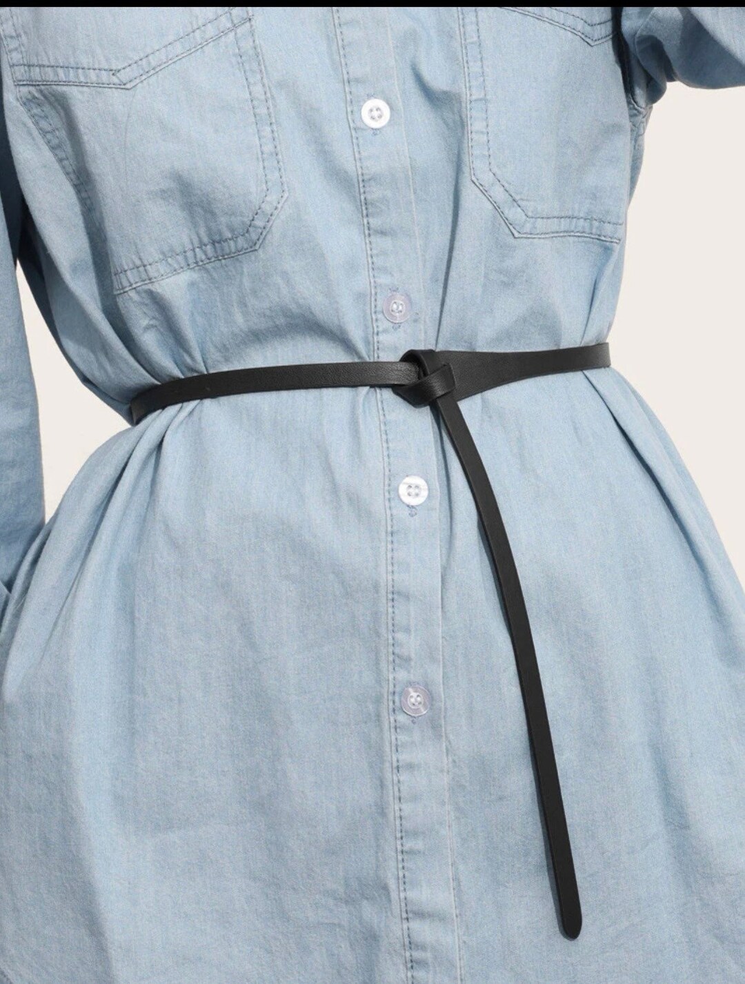 Black Belt Skinny Belt Dress Belt Dainty Belt PU Leather - Etsy