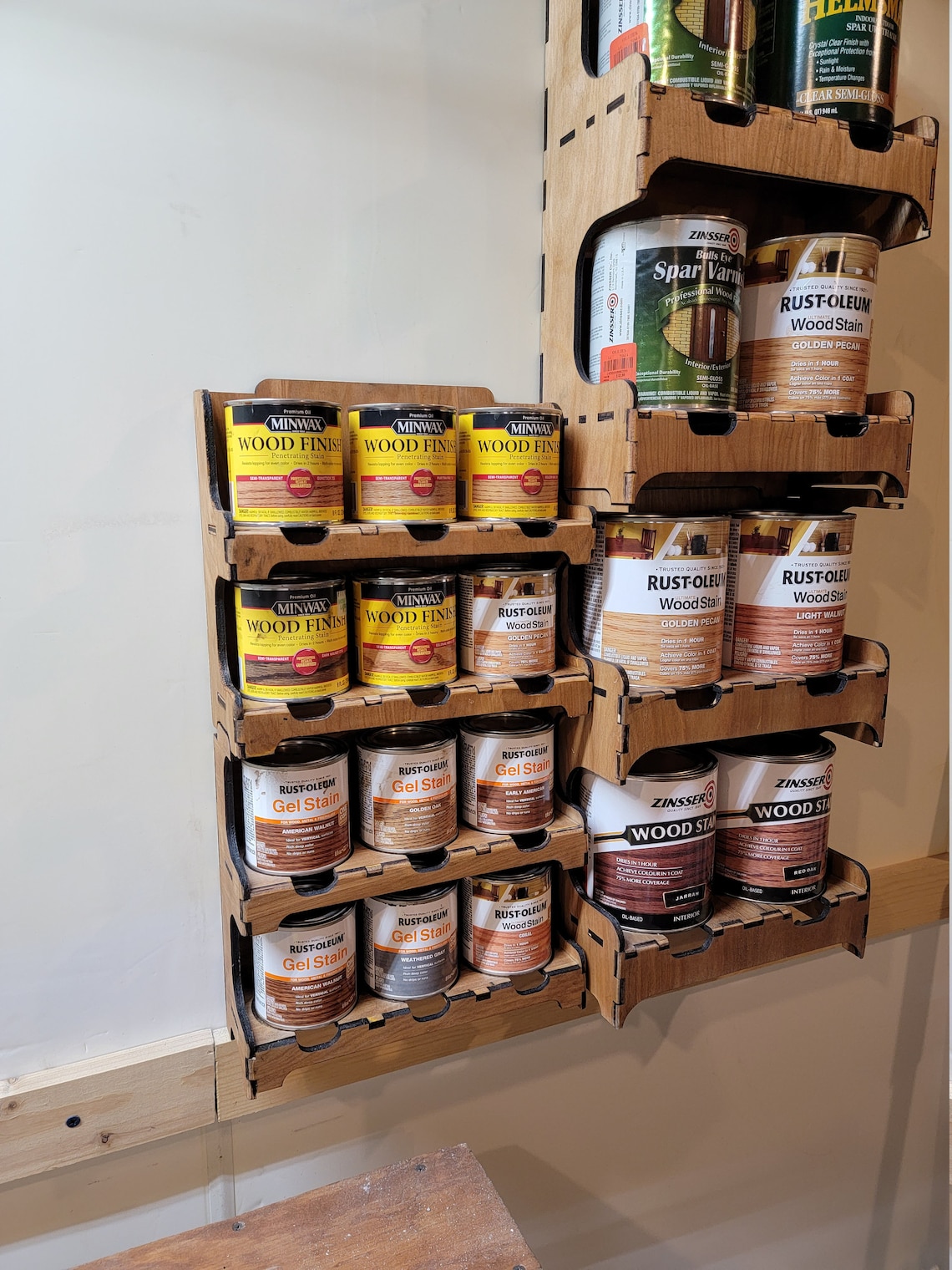 8oz Stain Can Display Rack, Plywood Designs (SVG, Ai, DXF) - Etsy