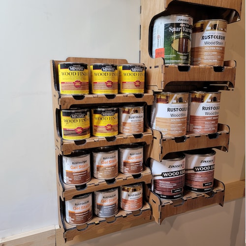 8oz Stain Can Display Rack now With 3mm 5mm and 6mm - Etsy