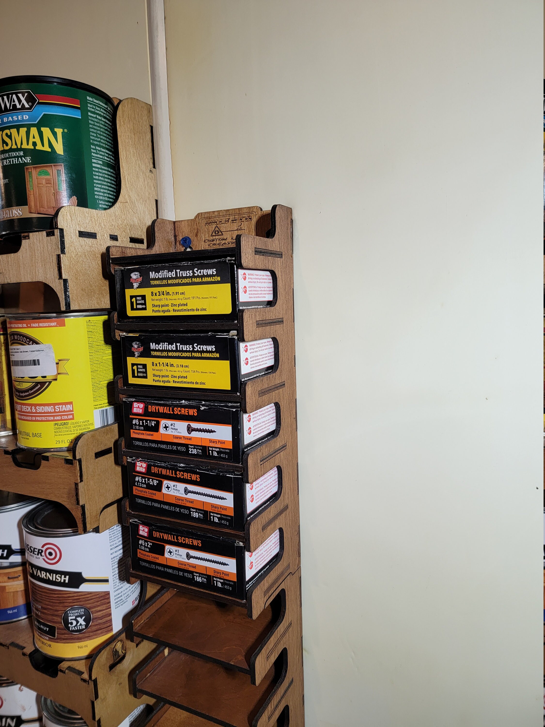 Wall Rack for 1lb Screw Boxes 3mm and 5mm - Etsy