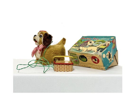 Barking Dog 60 s Tin Toy Etsy UK