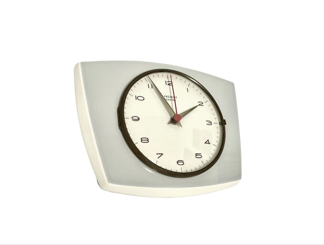 Ceramic Wall Clock | Vintage 60s | Design Prèsent | Made in Germany - Etsy