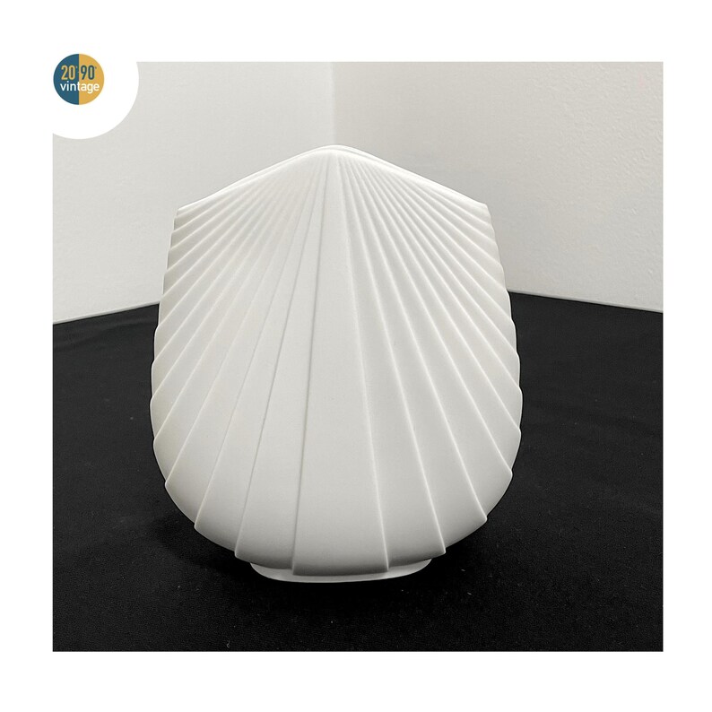 Rosenthal Studio Line Fan Vase White Biscuit Porcelain Max Fussl 70s Op ...