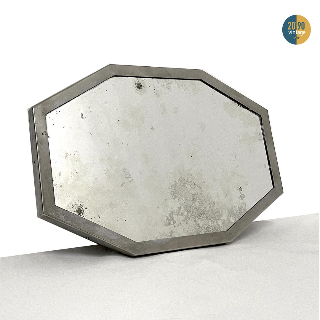 Vintage Tray, Art Deco Mirrored Vanity Tray, 30s, Decorative, Metal ...