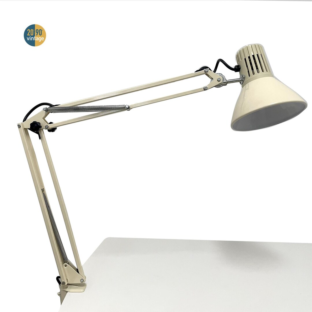 Vintage Desk or Table Lamp With Clamp, Industrial or Architect-style ...