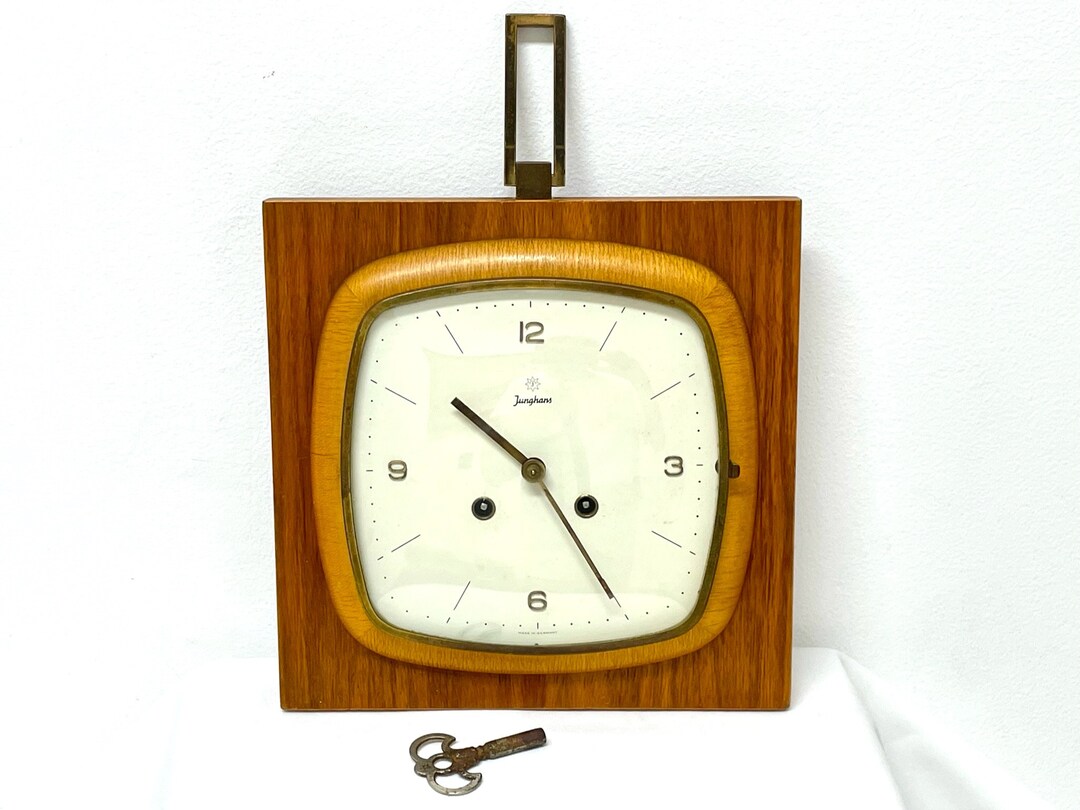 Vintage Square Clock Midcentury Junghans Made in Germany - Etsy