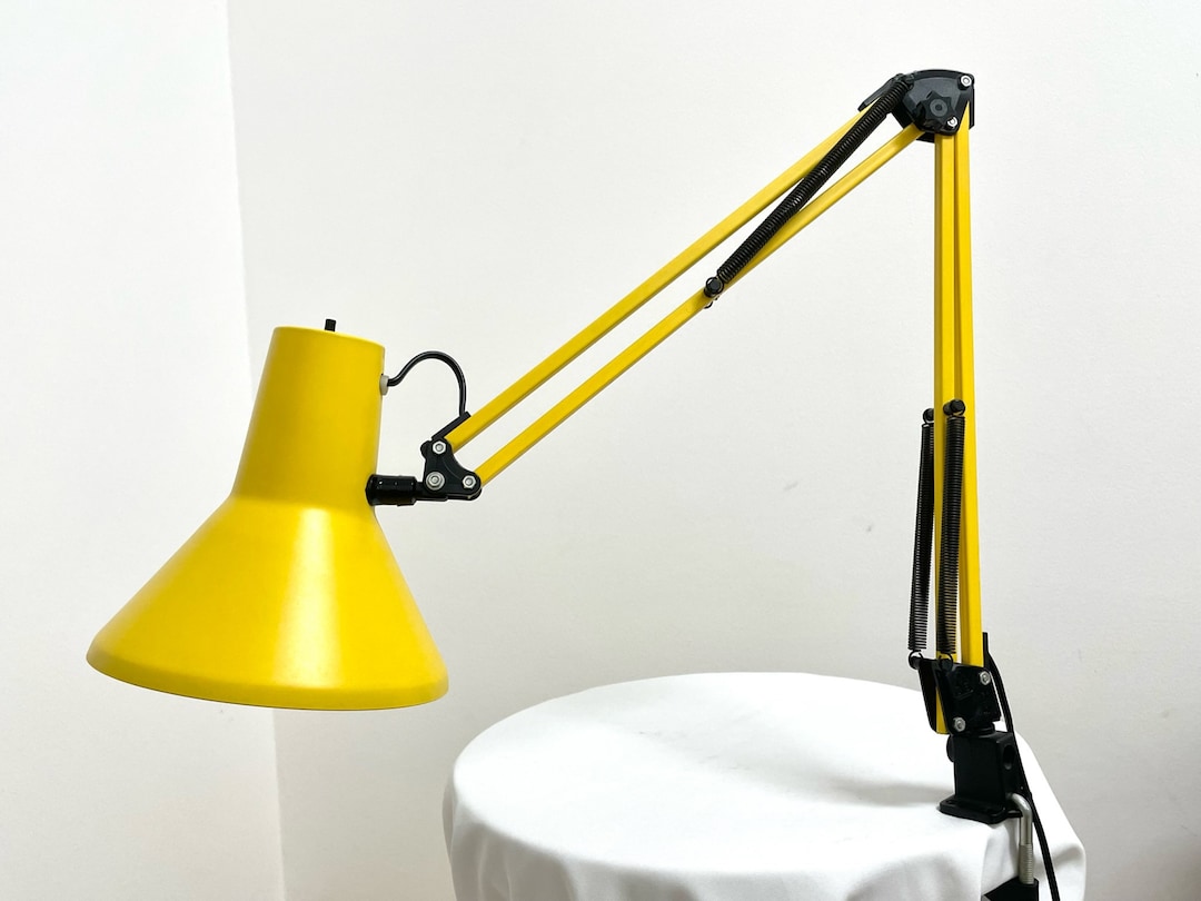 Yellow Clamp Lamp as an Architect Design HCF Denmark - Etsy