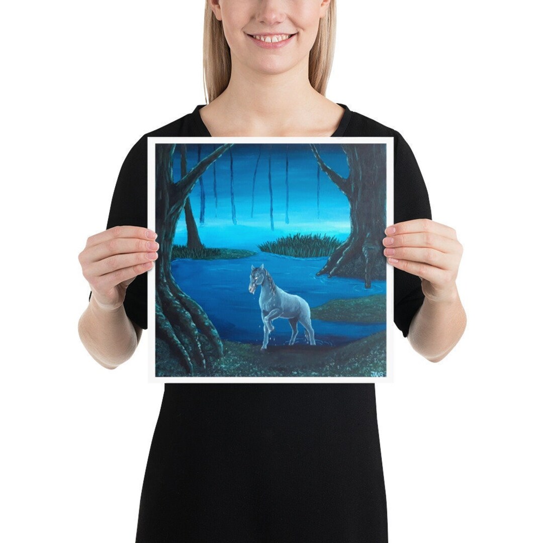 Kelpie Mythical Creature Poster Fantasy Art Print Painting - Etsy