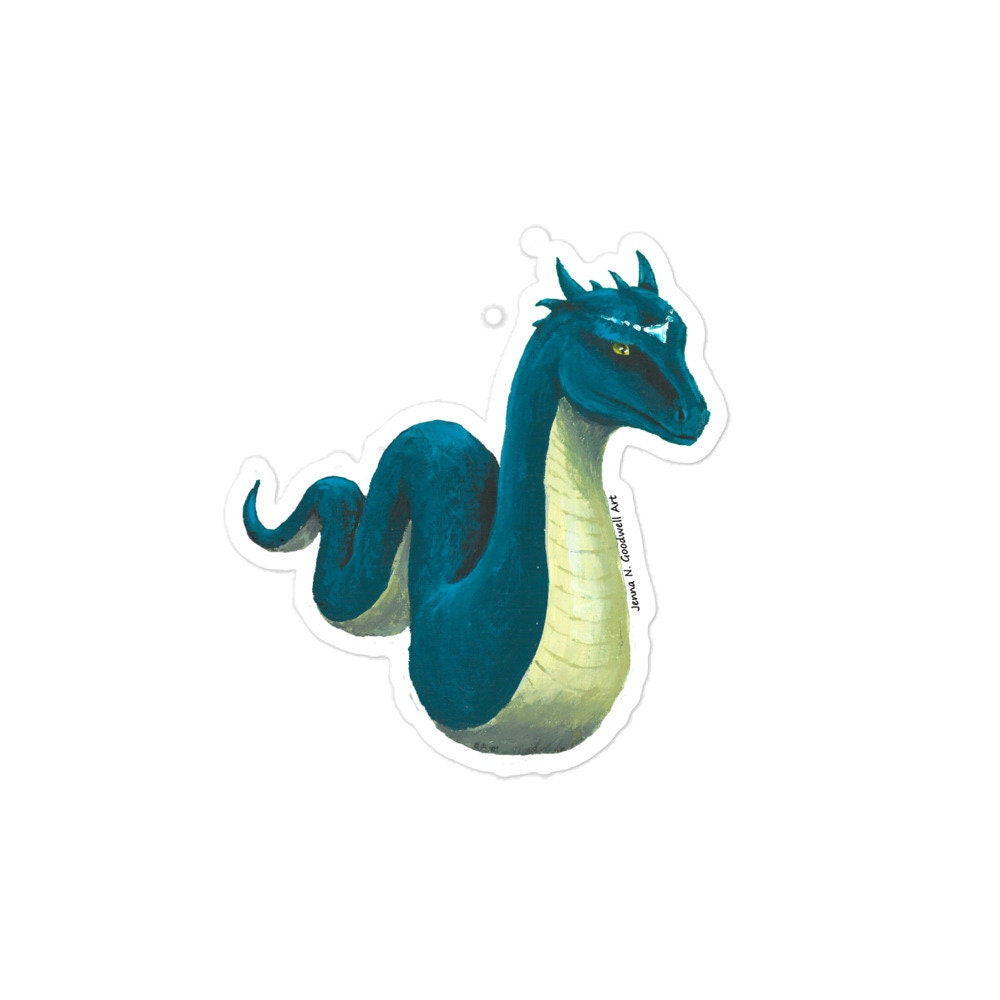 Basilisk Vinyl Sticker Fantasy Art Sticker Mythical Snake - Etsy
