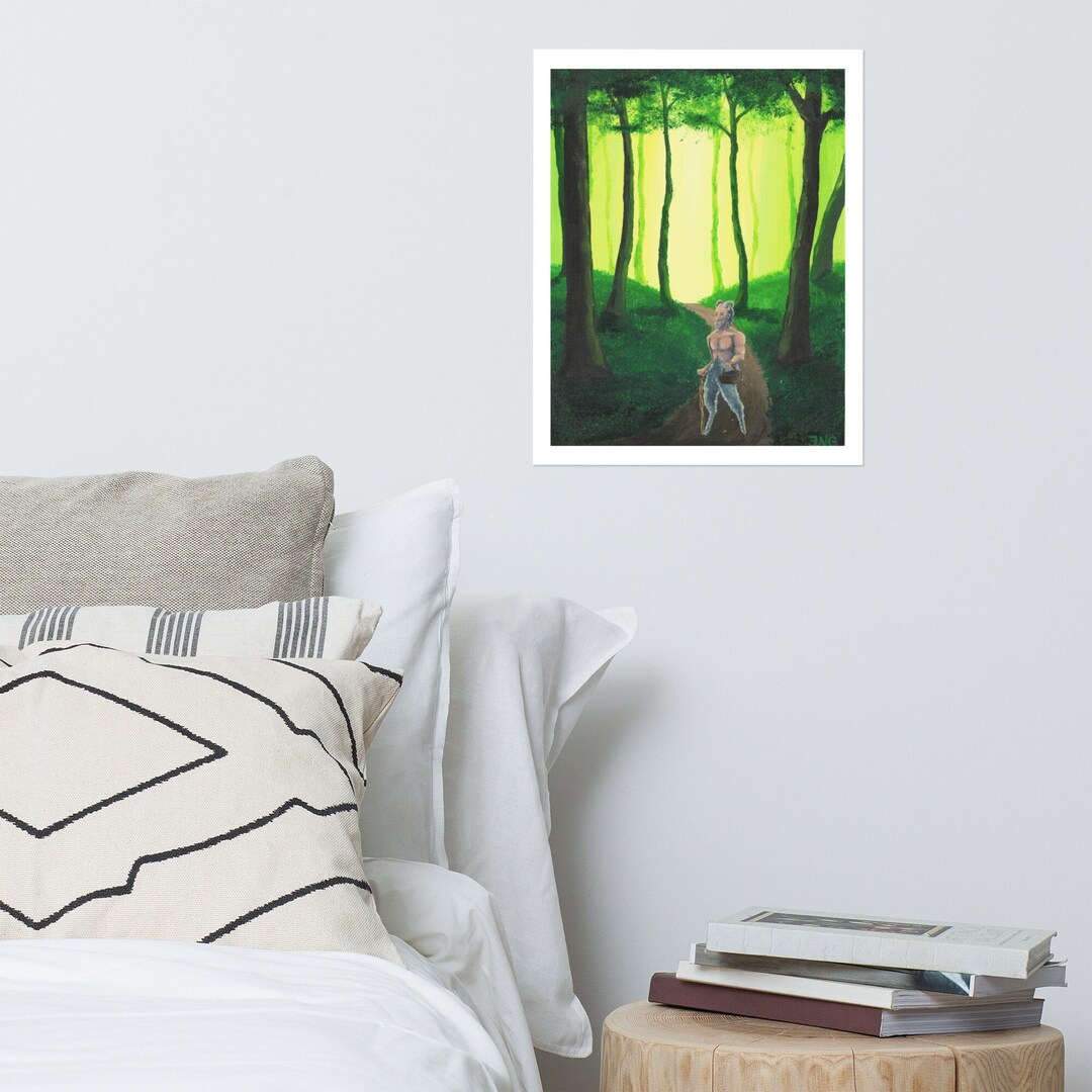 Art Print of Faun Painting, Fantasy Poster, Mythical Wall Art, Room ...