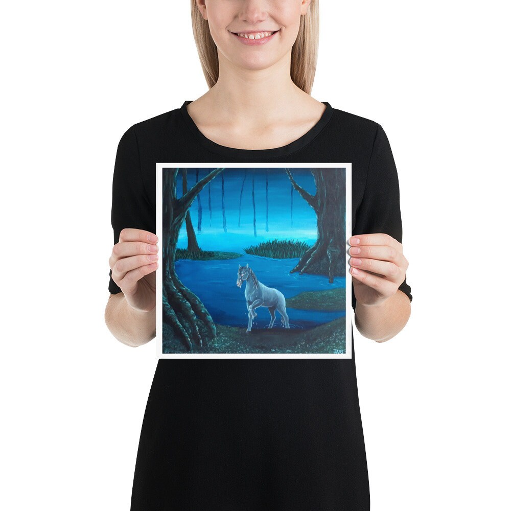 Kelpie Mythical Creature Poster Fantasy Art Print Painting - Etsy