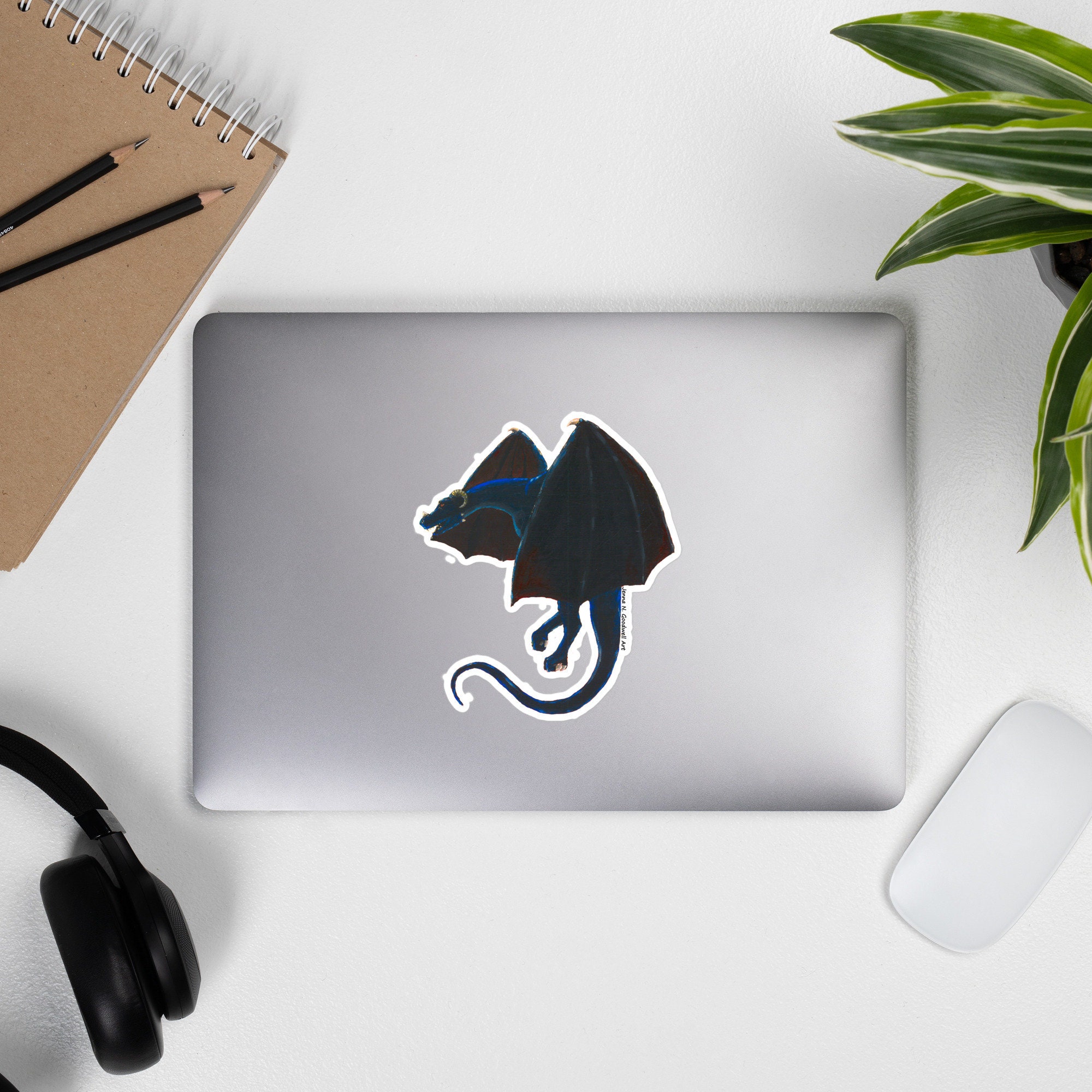 Wyvern Vinyl Sticker, Fantasy Art Sticker, Bubble-free Stickers for ...