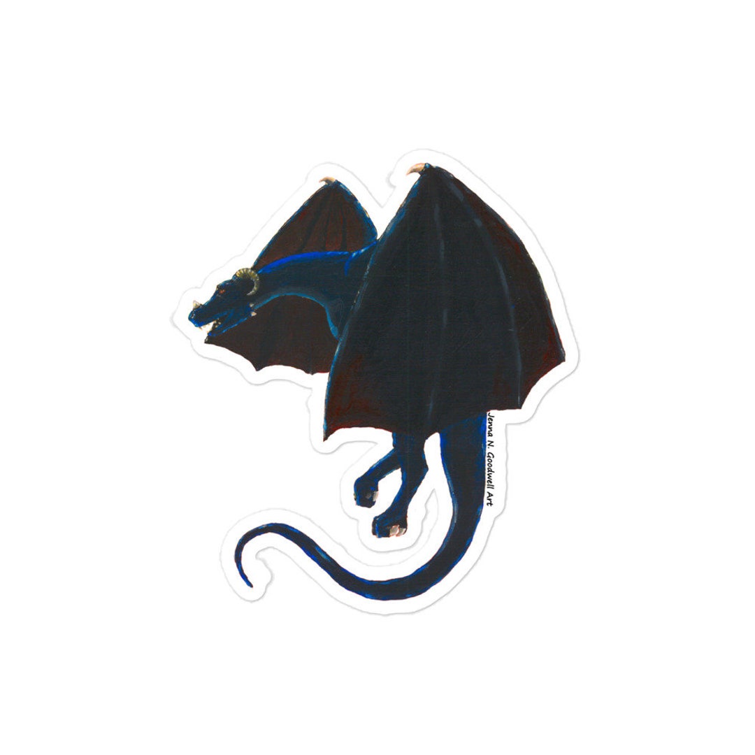 Wyvern Vinyl Sticker, Fantasy Art Sticker, Bubble-free Stickers for ...