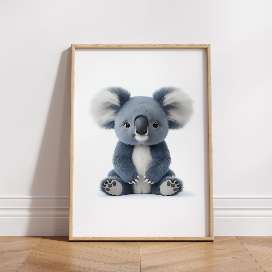 Koala Nursery Wall Art - Printable Digital Download, Baby Animal Decor ...