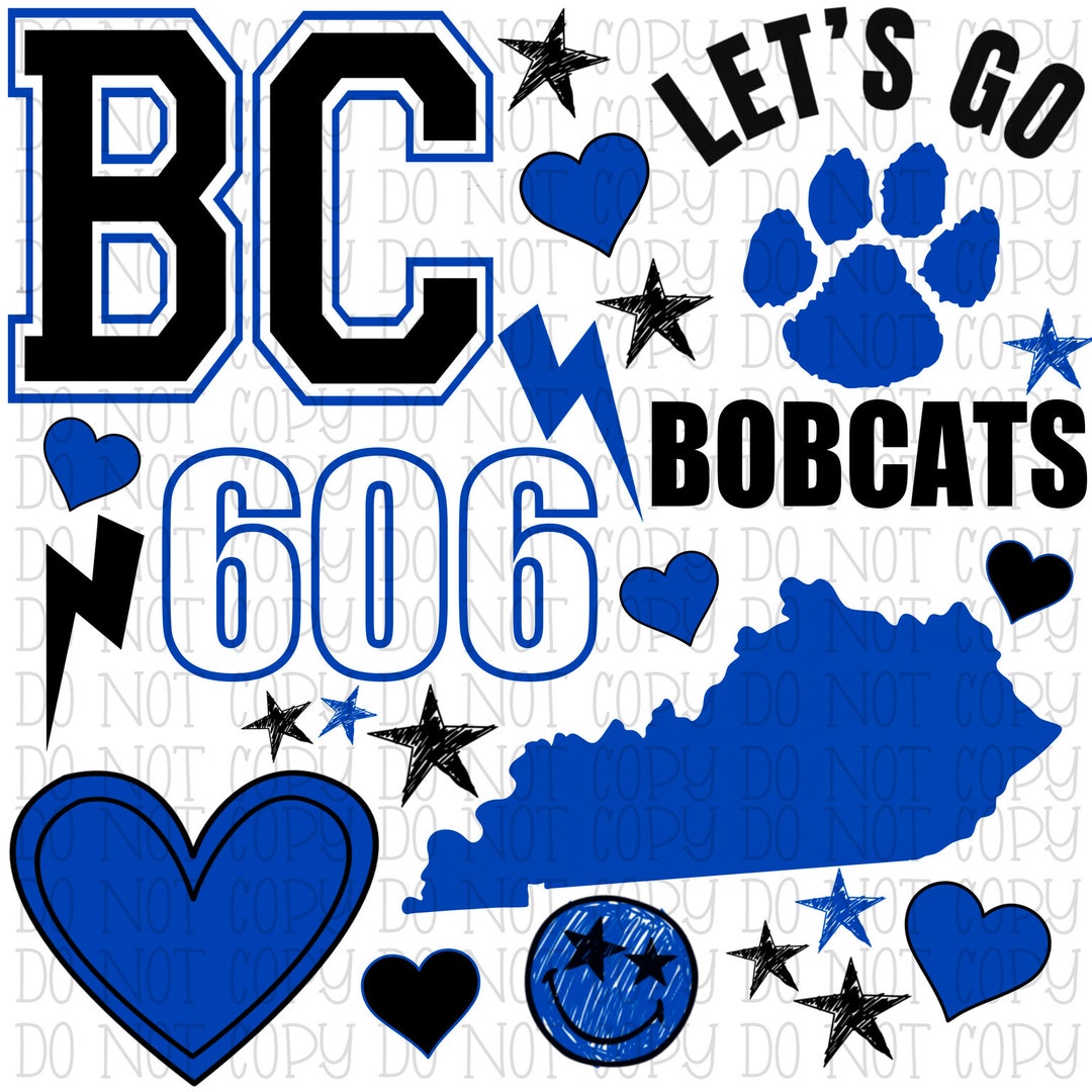 BC Bobcats - 606 - Kentucky - Scatter - School Sports Team - Digital ...