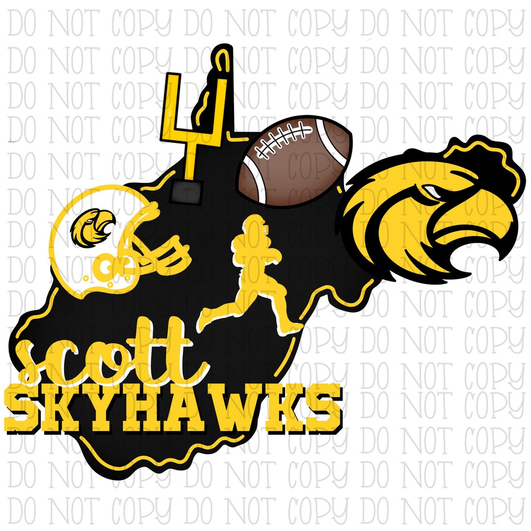 Scott Skyhawks Football - West Virginia - Yellow and Black - School ...