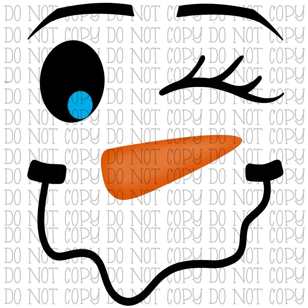 Snowman Face - Carrot Nose - Drawing - Christmas - Holidays - Digital ...