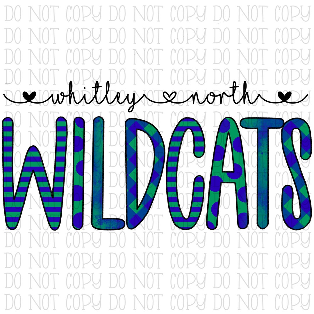 Whitley North Wildcats - Kentucky - Patterns - Green and Blue - School ...