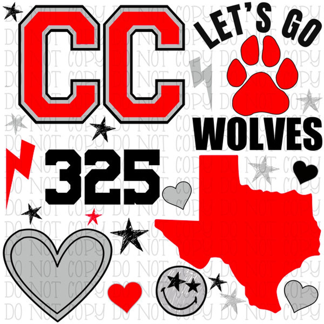 Colorado City Wolves Scatter Red Silver Black Texas 325 Area Code ...