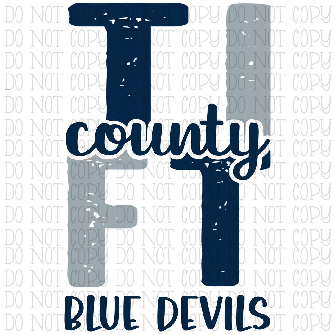 Tift County Blue Devils Navy and Gray Georgia Stack State School Sports ...