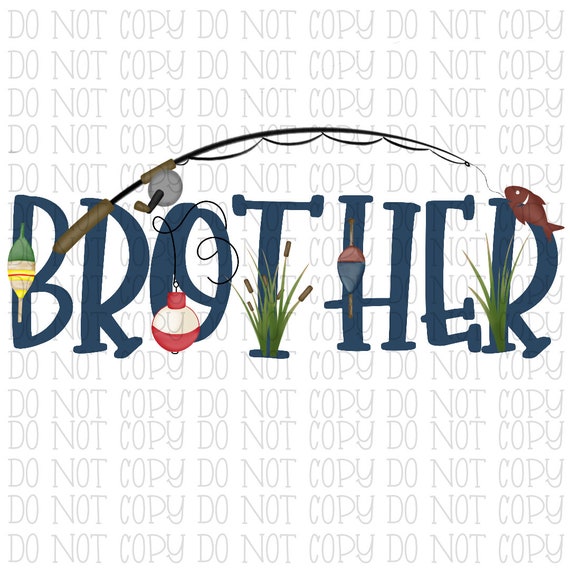 Brother of the Birthday Boy Girl Oh Fish-ally Fishing - Etsy