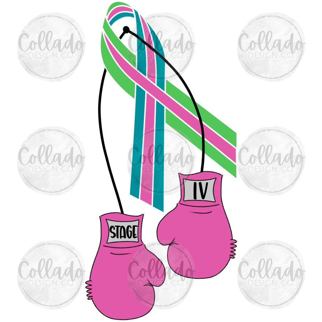 Metastatic Breast Cancer Boxing Gloves Stage 4 W/pocket Design Fighter ...