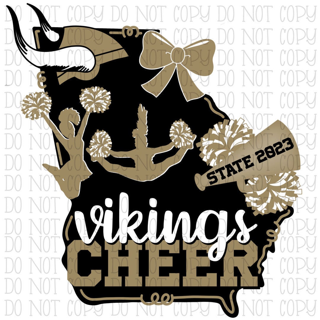 Vikings Cheer Georgia Black and Gold - State Bound 2023 -cheerleading ...