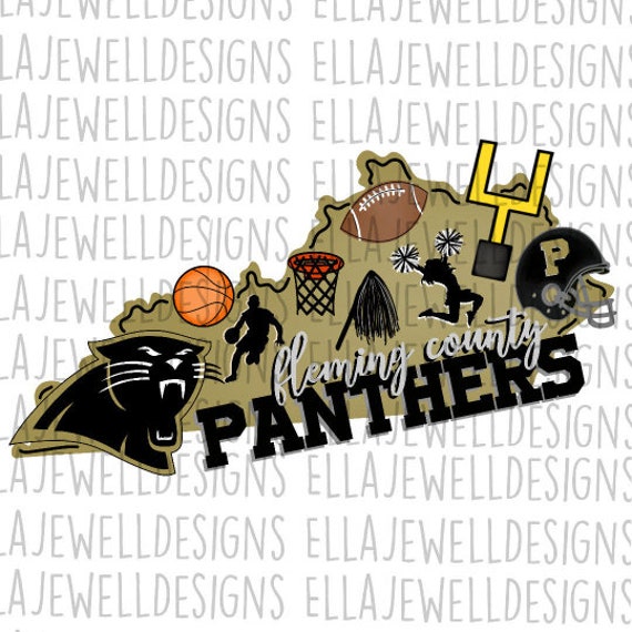 Fleming County Panthers Kentucky Sports School Team Digital - Etsy