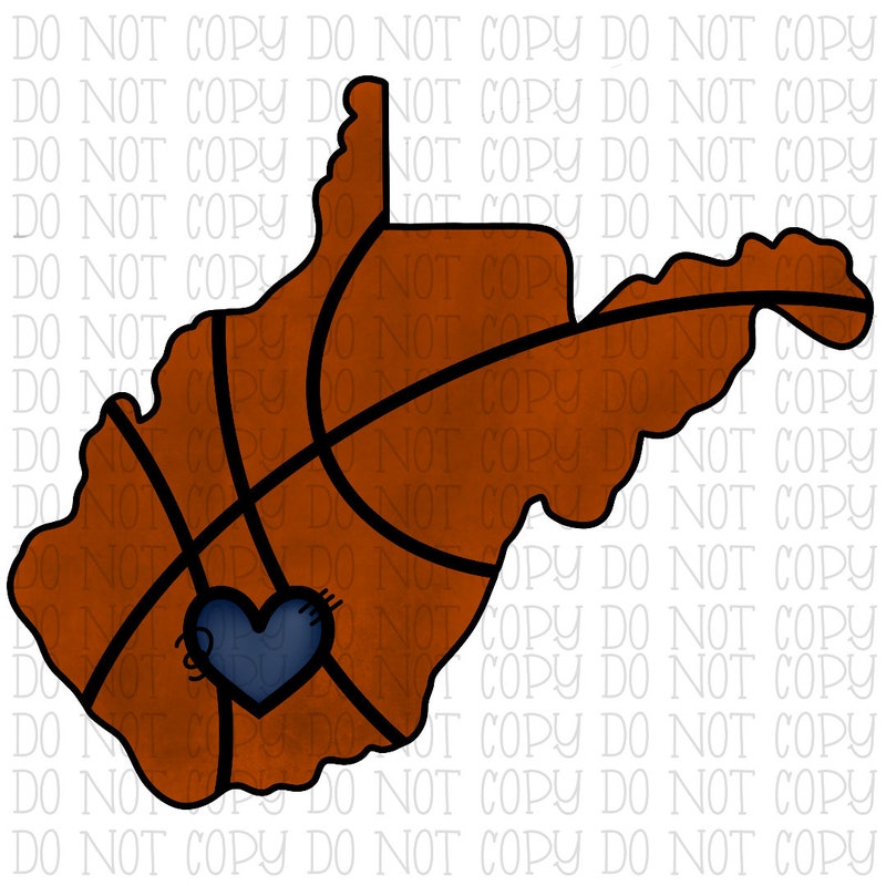 West Virginia Heart - Etsy