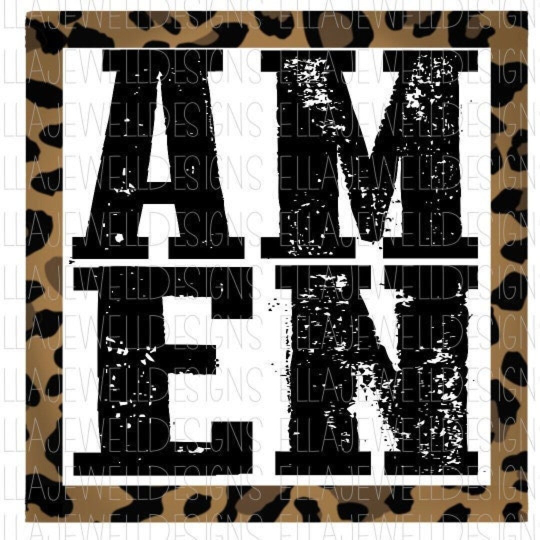 Amen Leopard Box Digital Instant Download PNG File - Etsy