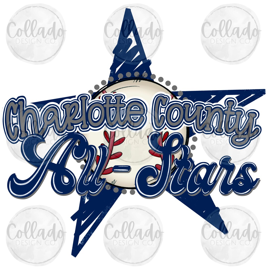 Charlotte County All-stars Gray and Navy Virginia VA Baseball All Star ...
