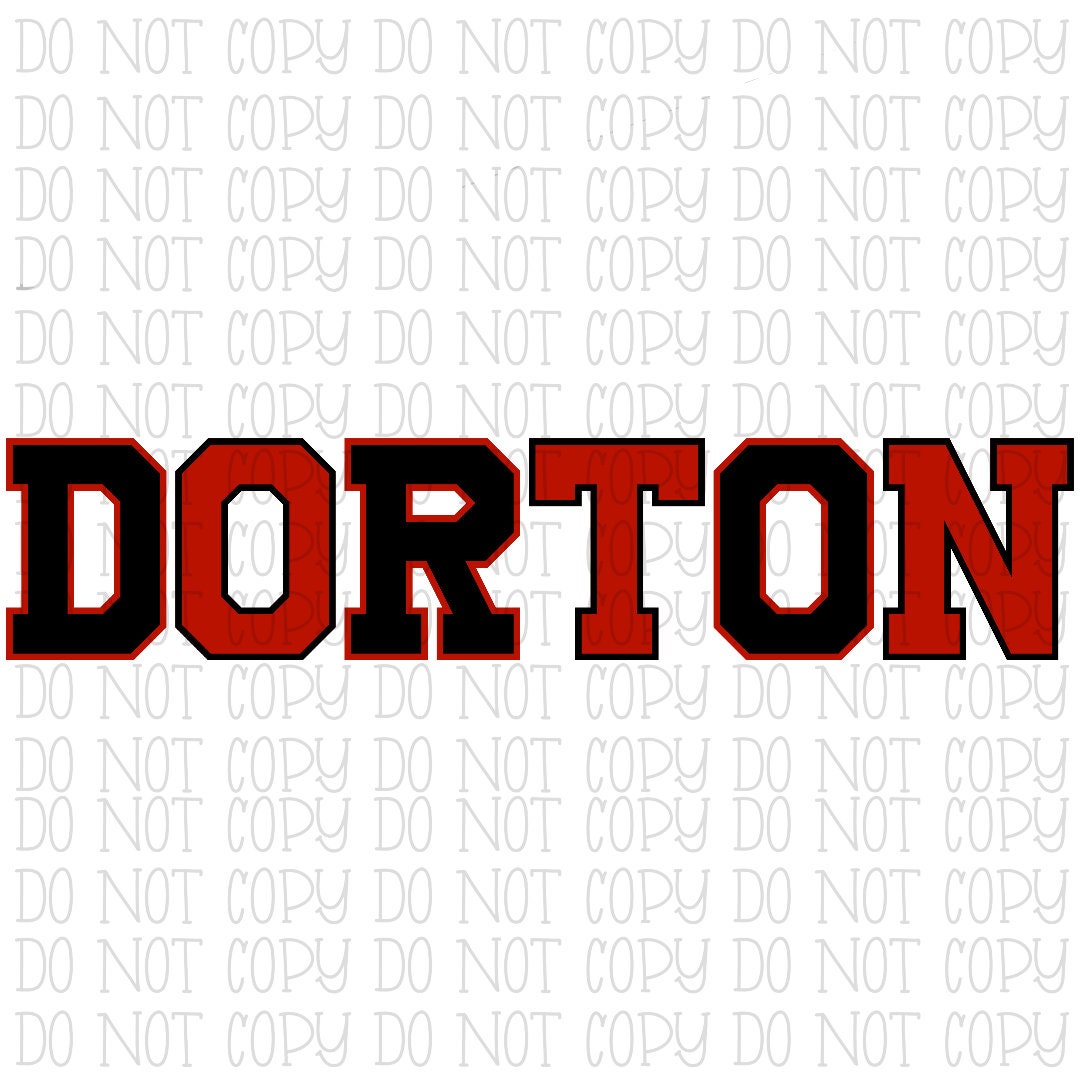 Dorton Wildcats - Red and Black -kentucky- School Sports Team - Digital ...