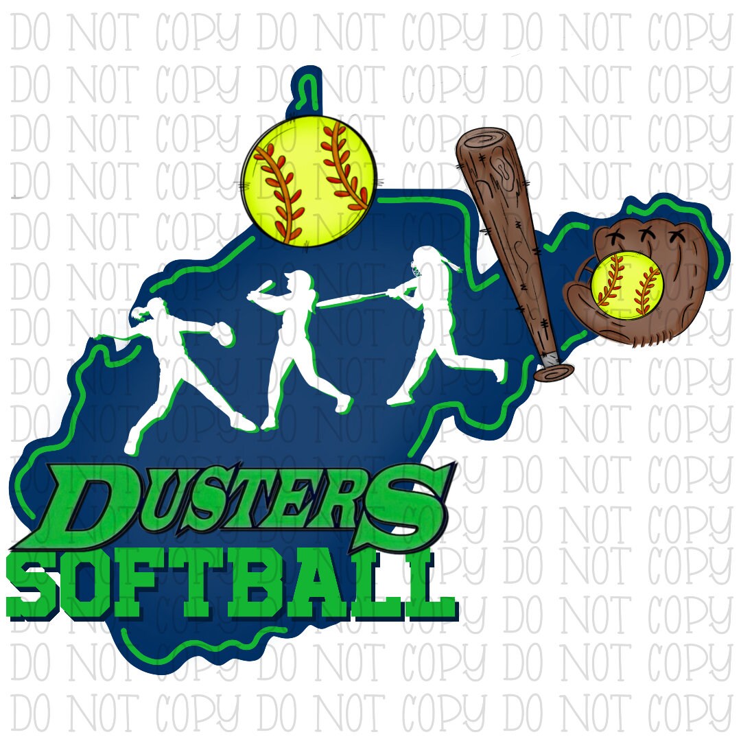 Dusters Softball Navy and Green West Virginia WV School Sports Team ...