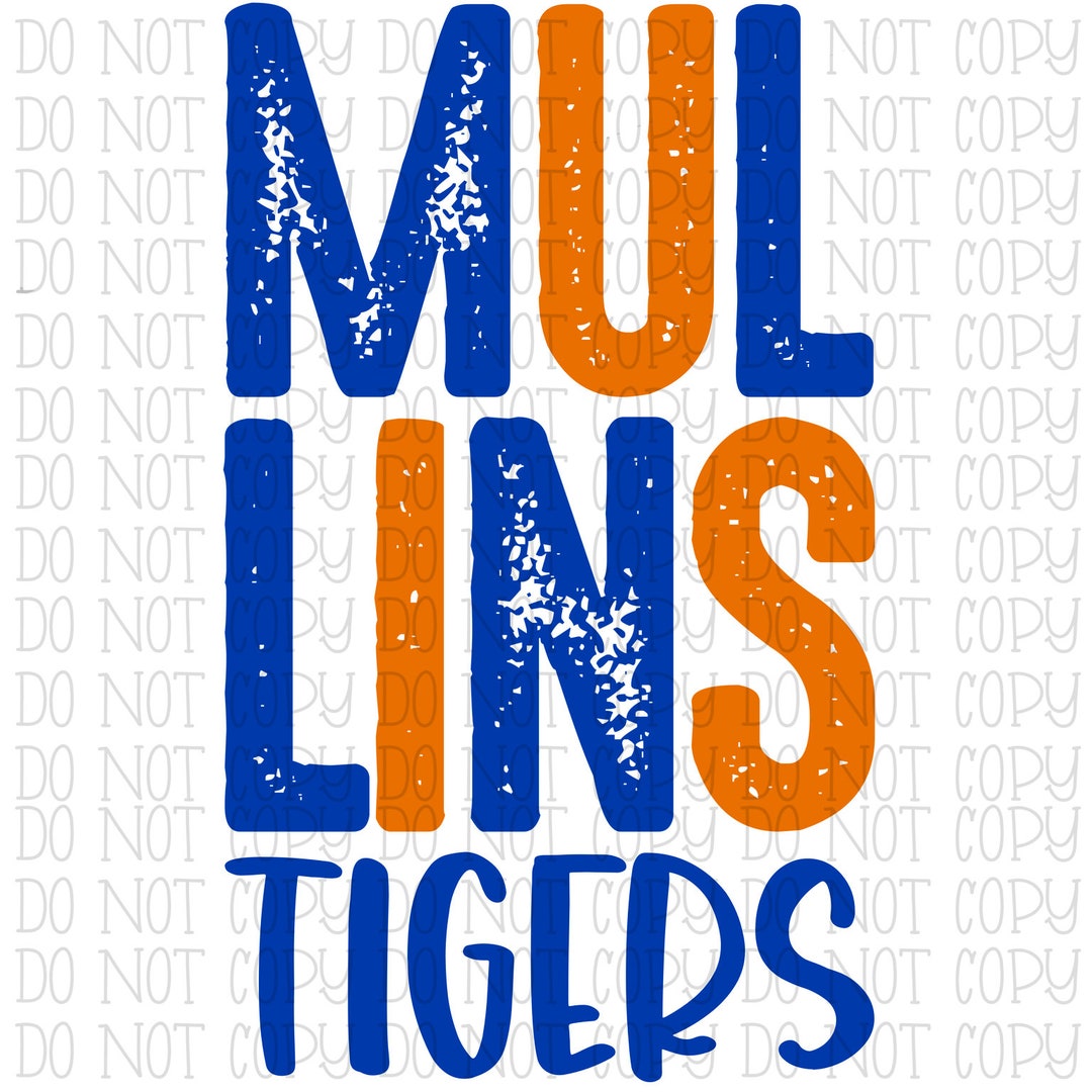 Mullins Tigers Stack - Blue and Orange - Kentucky - School Sports Team ...