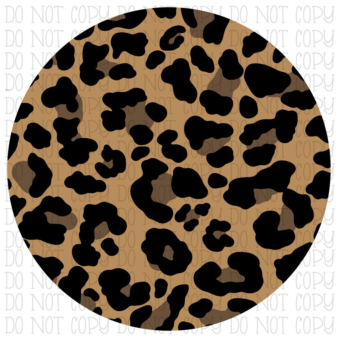 Leopard Circle - Blank - Digital Download Instant PNG File - Etsy