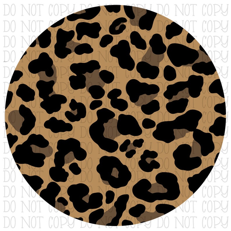 Leopard Circle Blank Digital Download Instant PNG File - Etsy
