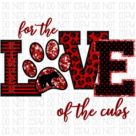 For the Love of the Kimper Cubs School Sports Team Digital - Etsy