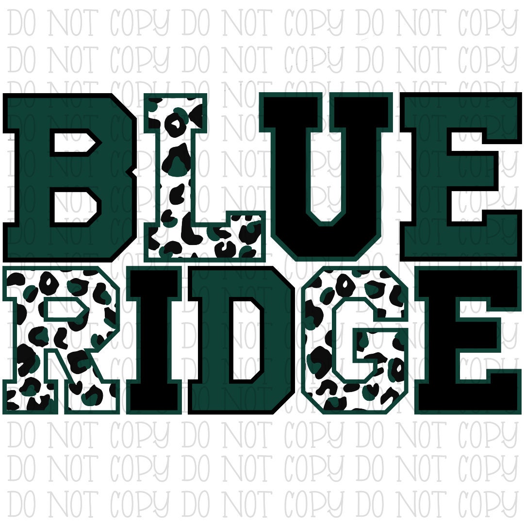 Blue Ridge High School Dark Green Leopard Texas School Sports Team ...