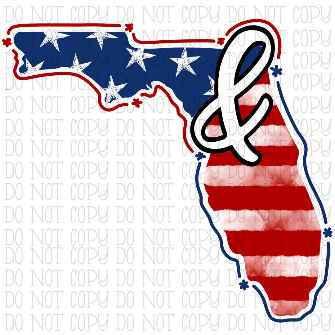Red White Blue Florida - Stars and Stripes - Patriotic - America - USA ...