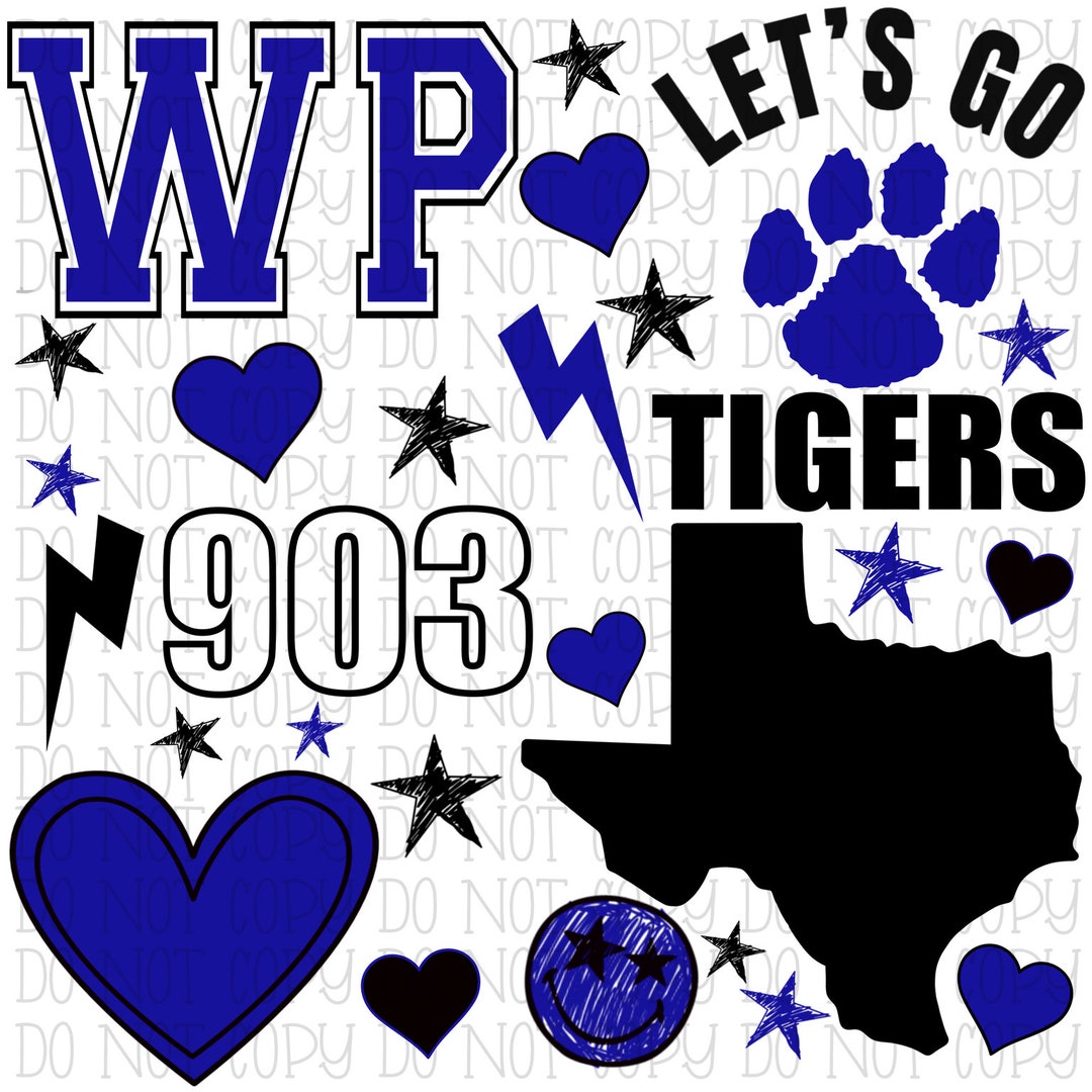 Wills Point Tigers - Scatter - Blue and Black - Texas - School Sports ...