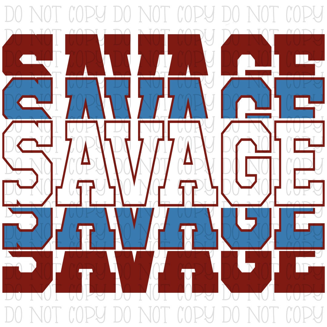 Savage Baseball - Blue and Red - West Virginia - School Sports Team ...