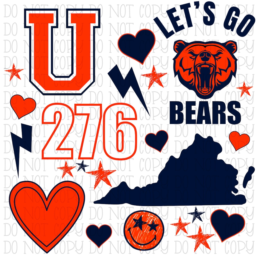 Union Bears - Virginia - 276 - Orange and Navy - School Sports Team ...
